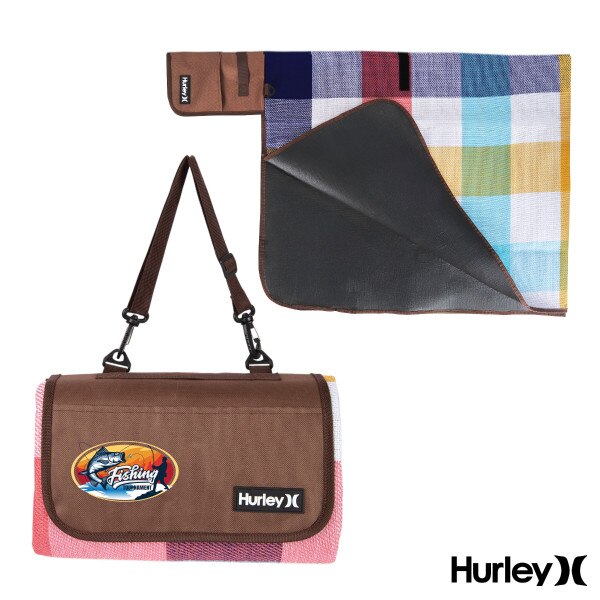 Custom Hurley Water Resistant Outdoor Packable Mat | Bagmasters