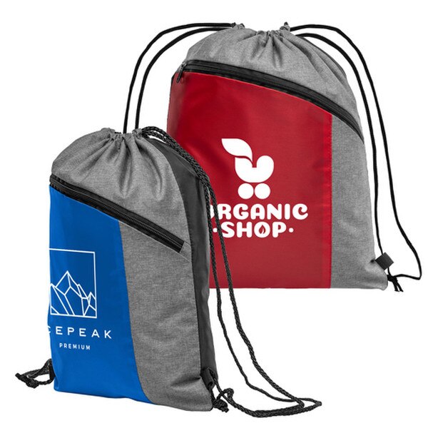 Custom Printed Geneva 210D Polyester Drawstring Backpack | Bagmasters