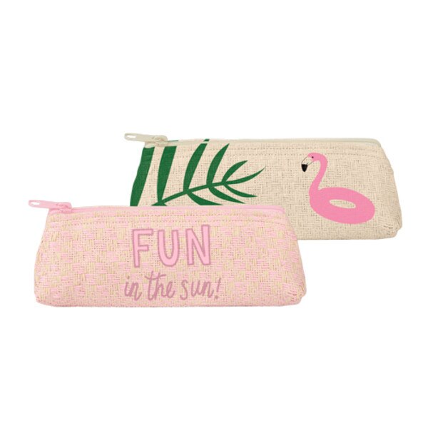 Fiddlesticks Medium Straw Cosmetic Pouch | Bagmasters